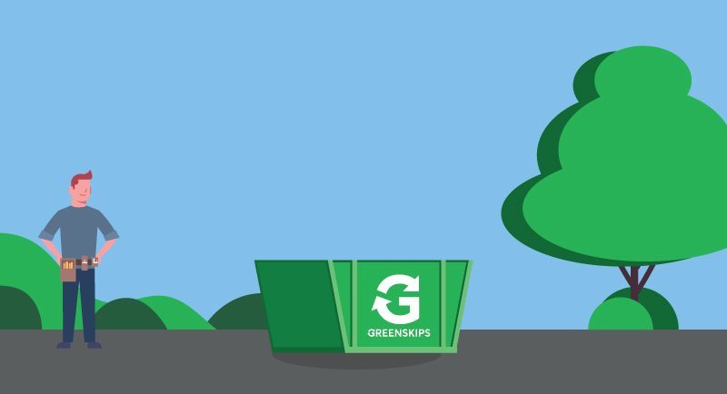 2 Cubic Metre Skip - General Household - Green Skips Skip Bin Hire